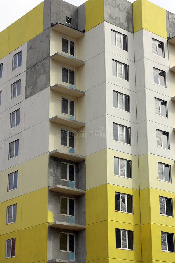 Construction of Multi-storey Building of Slabs Stock Photo - Image of ...