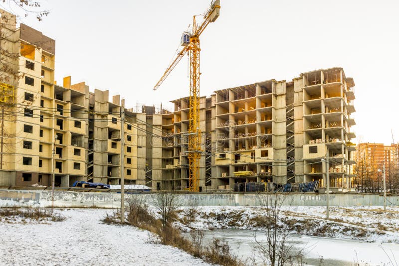Construction of 19-storey Residence Building Editorial Photo - Image of ...