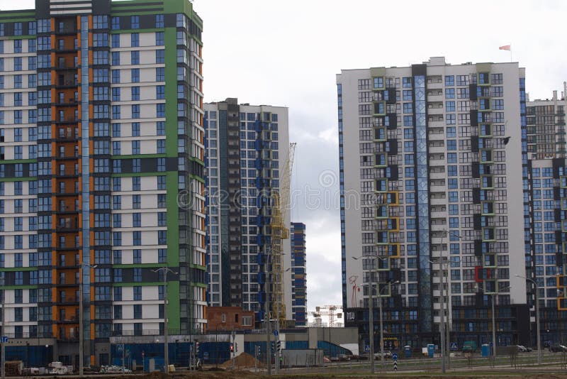 Construction of Multi-storey Buildings. Modern Multi-storey Building ...