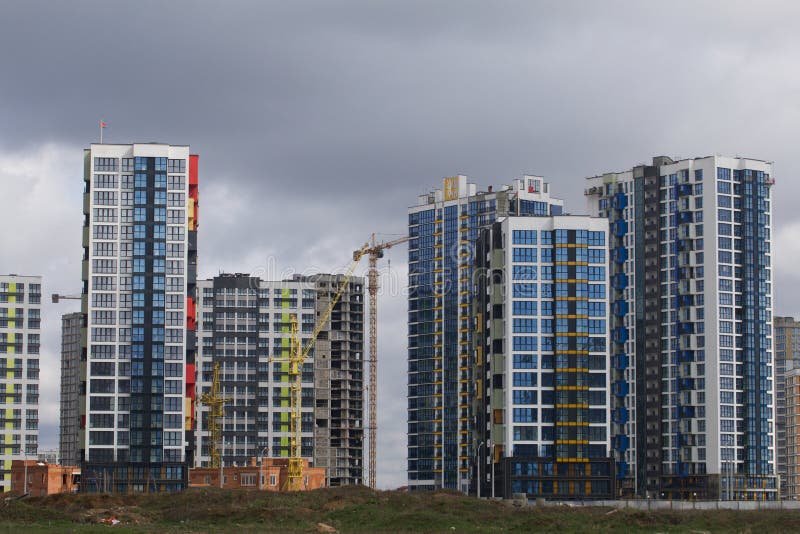 Construction of Multi-storey Buildings. Modern Multi-storey Building ...