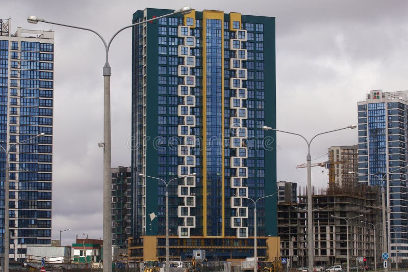 Construction of Multi-storey Buildings. Modern Multi-storey Building ...