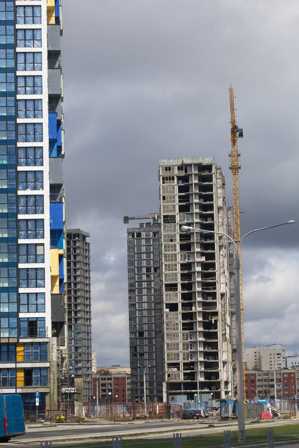 Construction of Multi-storey Buildings. Modern Multi-storey Building ...