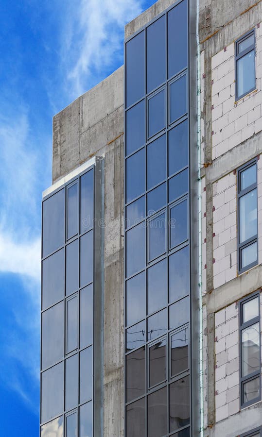 Construction of a Multi-storey Concrete Monolithic Building Stock Image ...