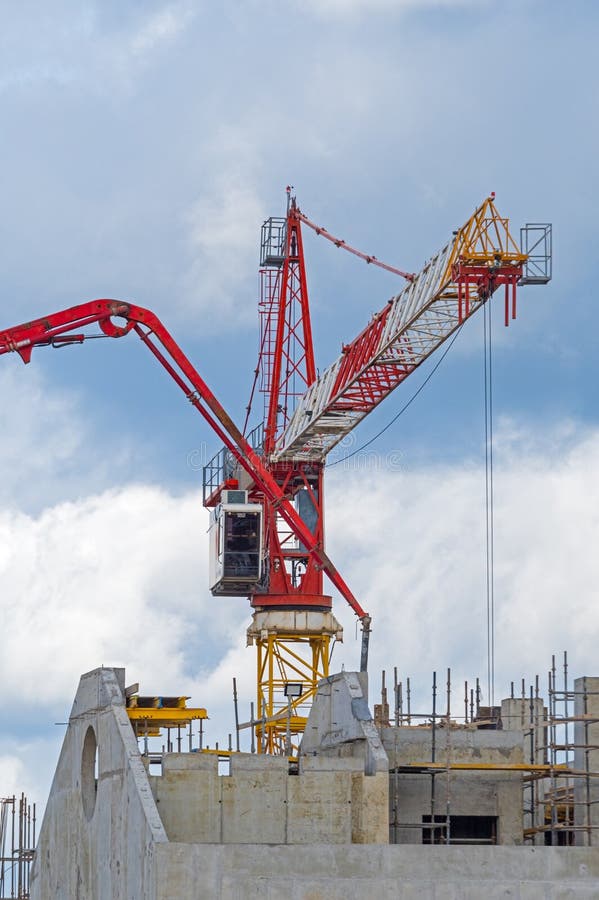 Construction of a Multi-storey Concrete Monolithic Building Stock Photo ...