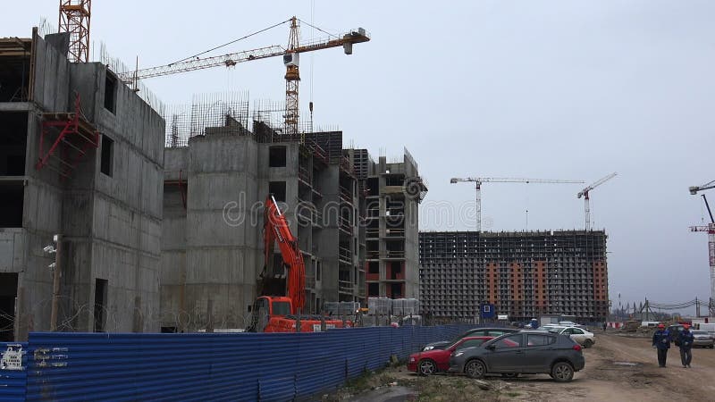 Pit for the Construction of a Multi-storey Building Stock Video - Video ...