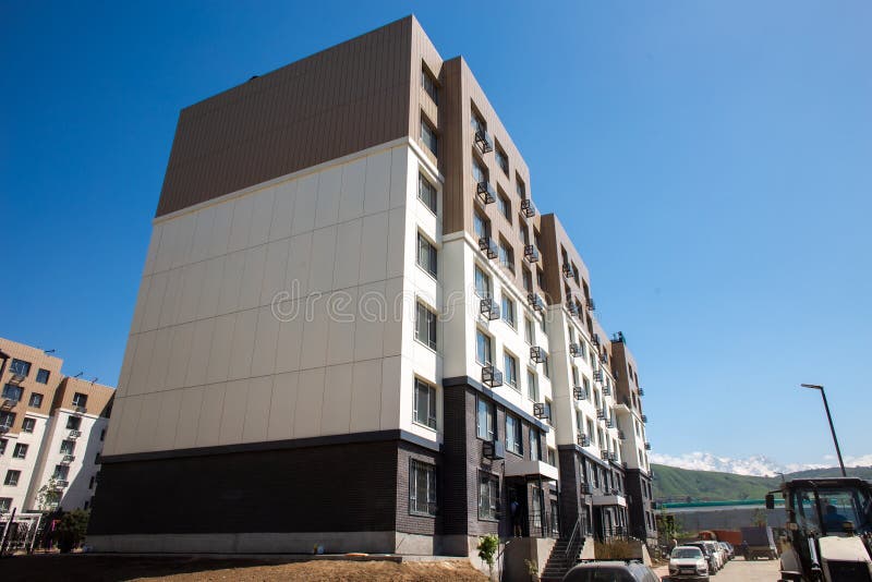 The Construction of a Multi-storey House is the Final Stage Stock Image ...