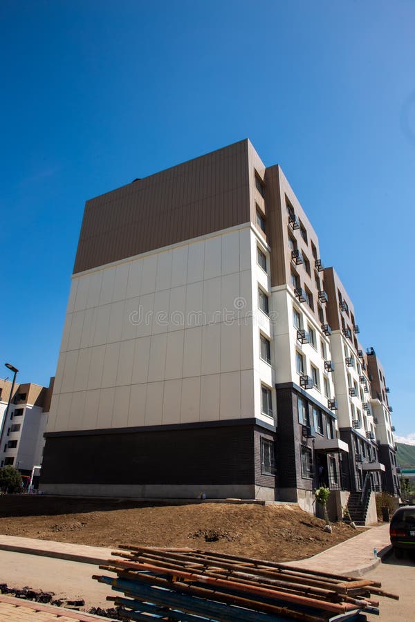 The Construction of a Multi-storey House is the Final Stage Stock Image ...