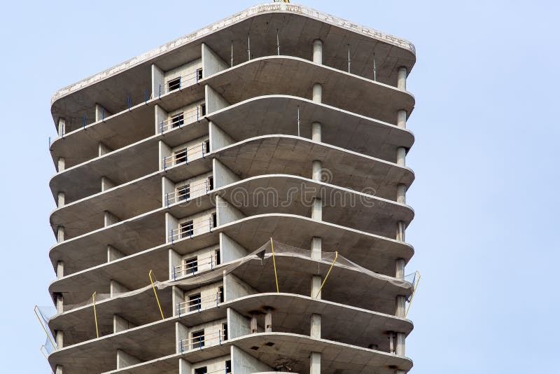 Construction of a Multi-storey Office Building. Stock Image - Image of ...