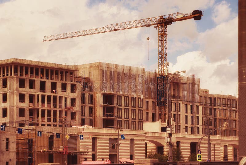 Construction of Multi-storey Panel Houses, Skyscraper in the Metropolis ...