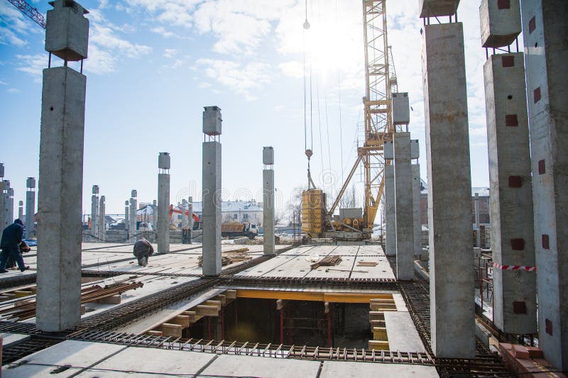 Construction of Multi-storey Residential Building Stock Image - Image ...