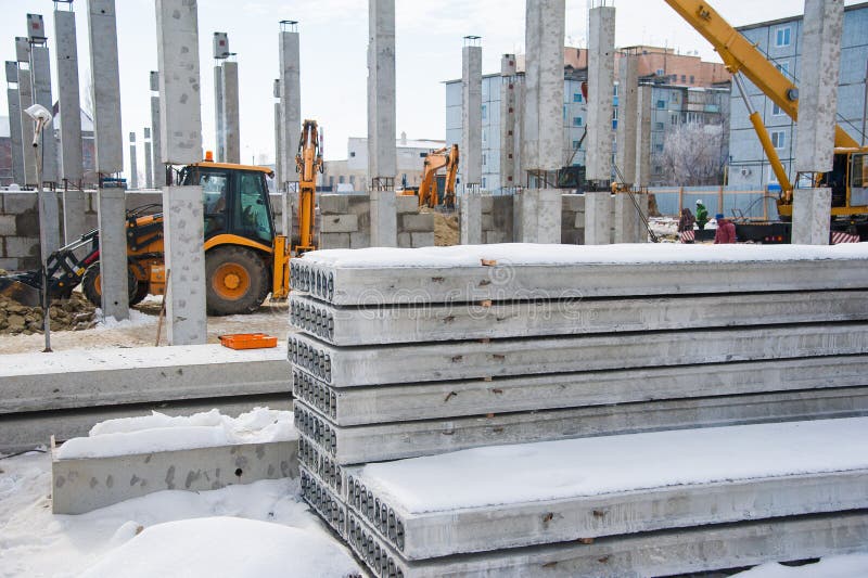 Construction of Multi-storey Residential Building Stock Image - Image ...