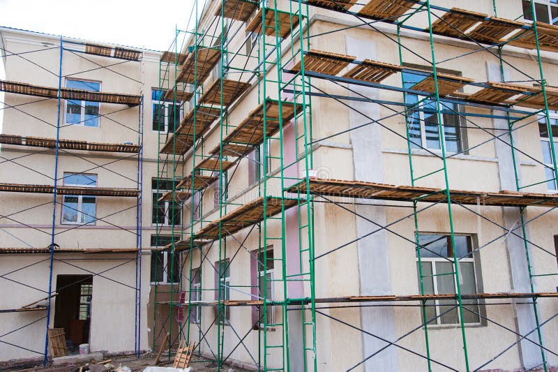 Construction of Multi-storey Residential Building Stock Photo - Image ...