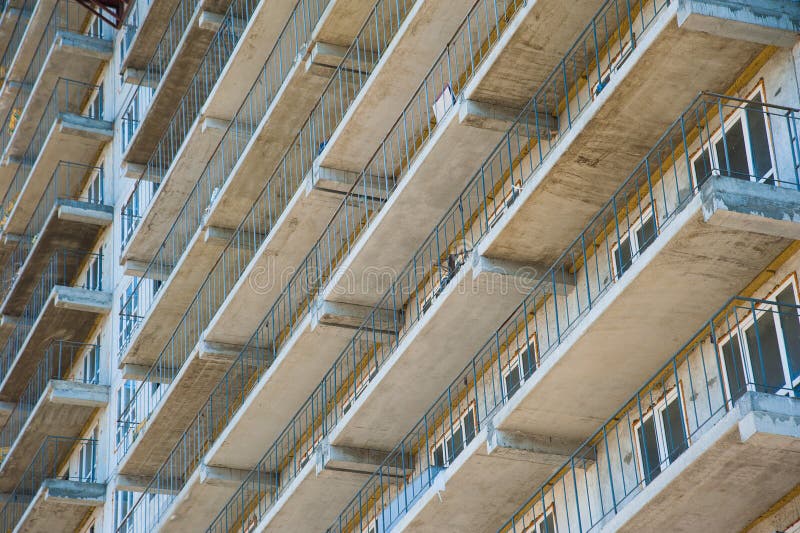 Construction of Multi-storey Residential Building Stock Image - Image ...