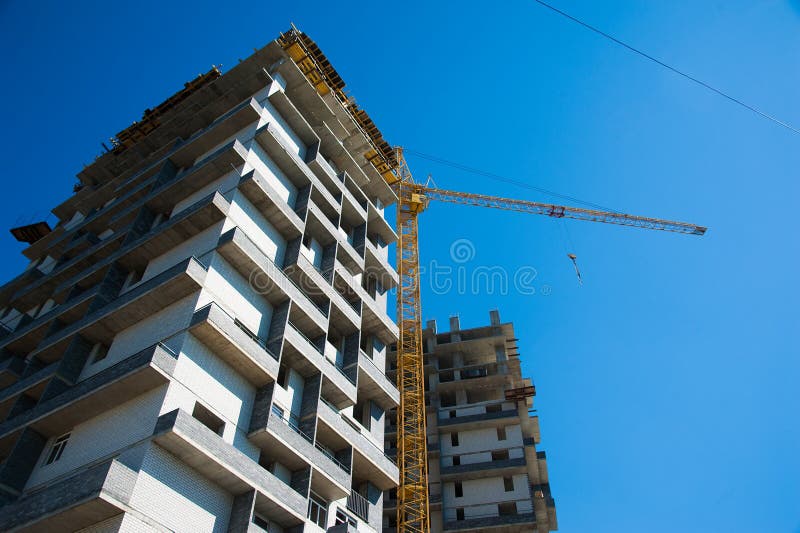 Construction of Multi-storey Residential Building Stock Image - Image ...