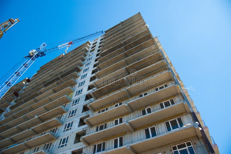 Construction of Multi-storey Residential Building Stock Image - Image ...