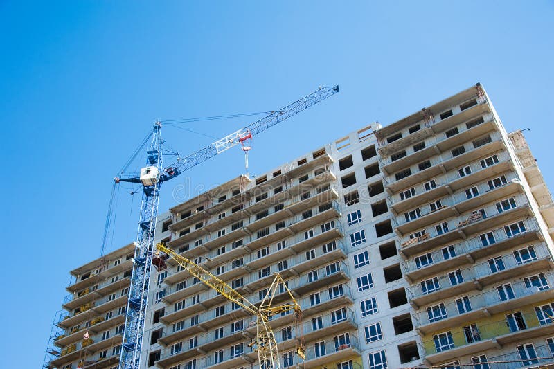 Construction of Multi-storey Residential Building Stock Image - Image ...