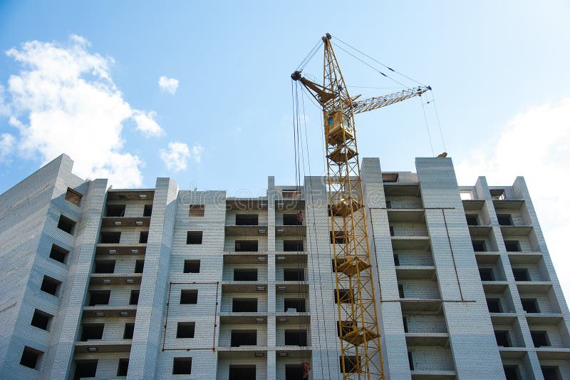 Construction of Multi-storey Residential Building Stock Image - Image ...