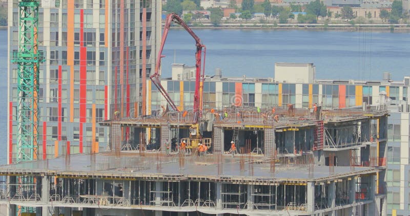 Construction Time Lapse. Construction of a Multi-storey Residential ...