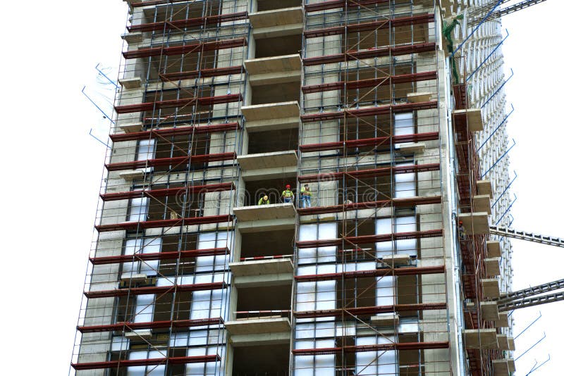Construction of a Multi-storey Residential Complex. the Building is ...