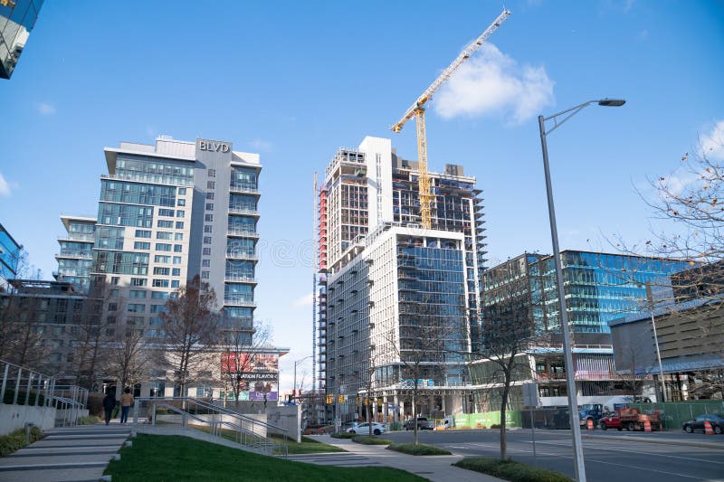 Construction of a Multi-story Building in Downtown Reston, Virginia ...