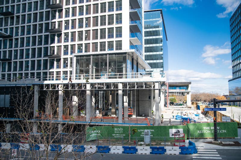 Construction of a Multi-story Building in Downtown Reston, Virginia ...