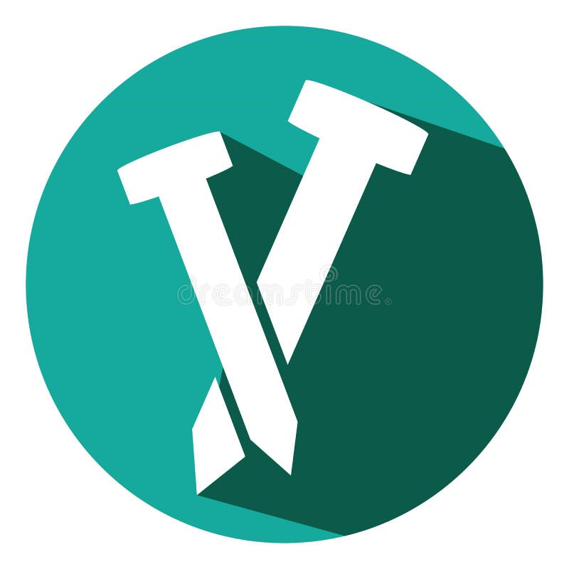 Construction nails, icon stock vector. Illustration of hammer - 261062160