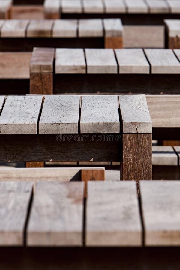 Construction Of Natural Wood Planks Stock Image - Image of timber ...