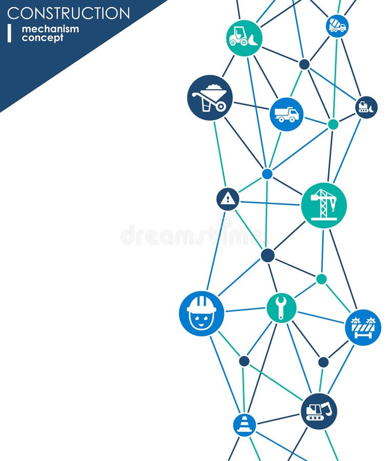 Set of 24 Construction Web Icons in Line Style. Building, Engineer ...