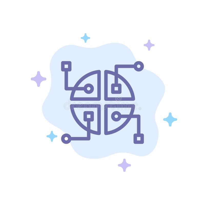 Construction, Network, Map Blue Icon on Abstract Cloud Background Stock ...