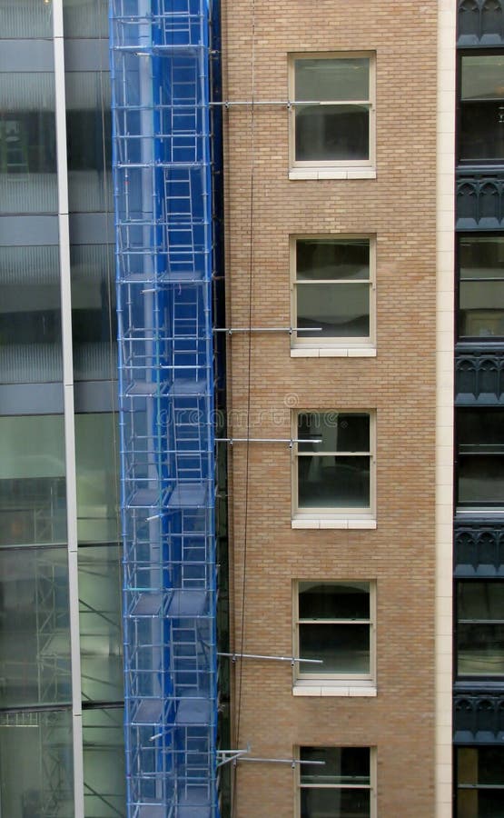 Construction of a New Adjacent. Stock Image - Image of modern ...