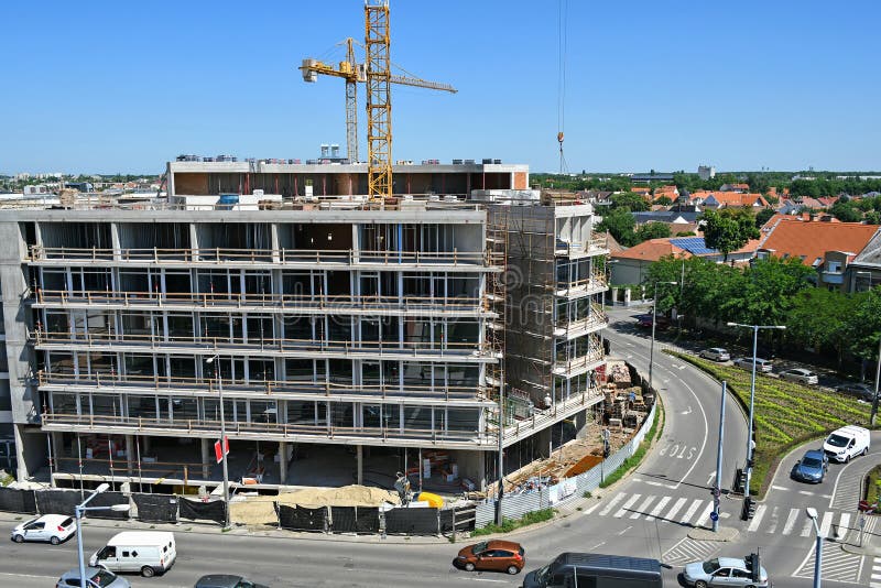 Construction of a New Apartment Building Editorial Stock Photo - Image ...