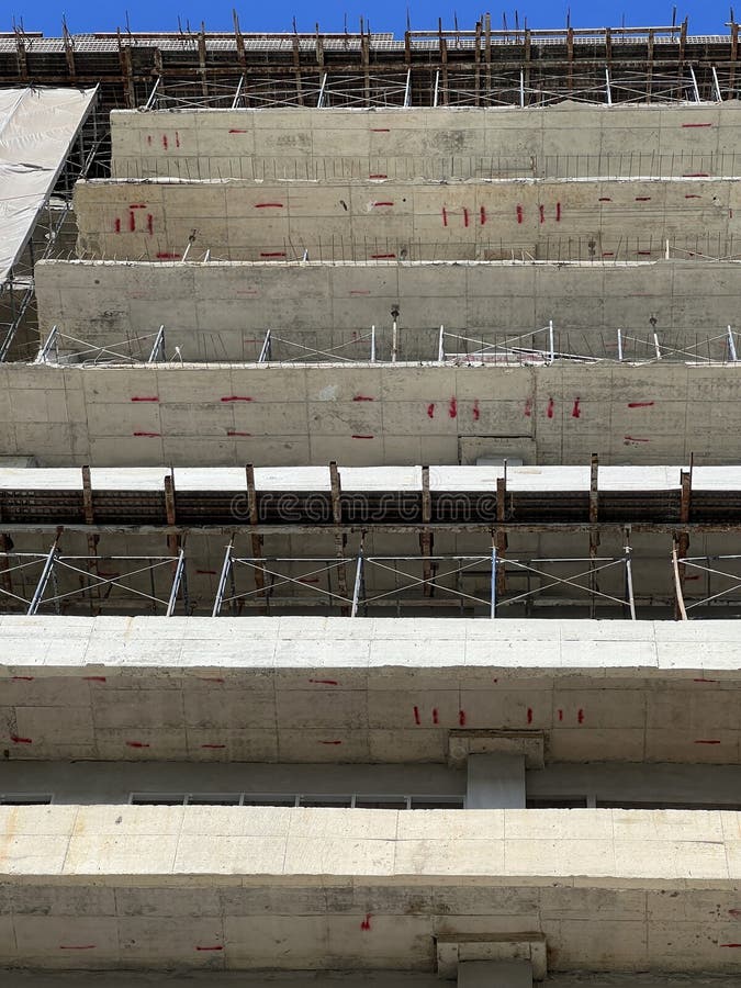 Construction of a New Apartment Building. High Quality Photo Stock ...