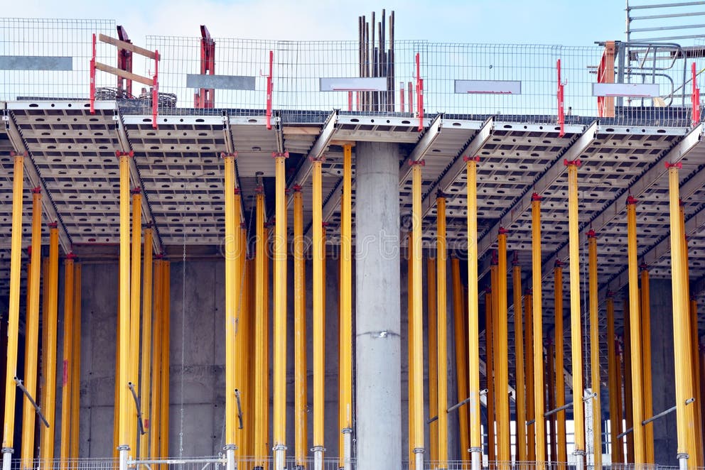 High-rise Building Under Construction Stock Photo - Image of casing ...