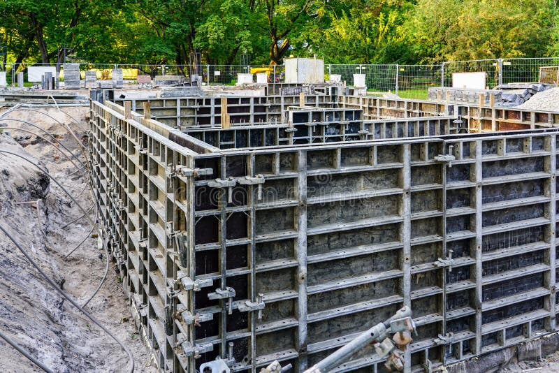 Construction of New Building Foundations Using Precast System Formwork ...