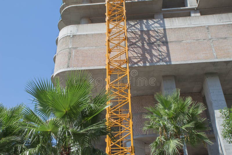 Modern Civil Engineering. High Rise Building Under Construction Stock ...