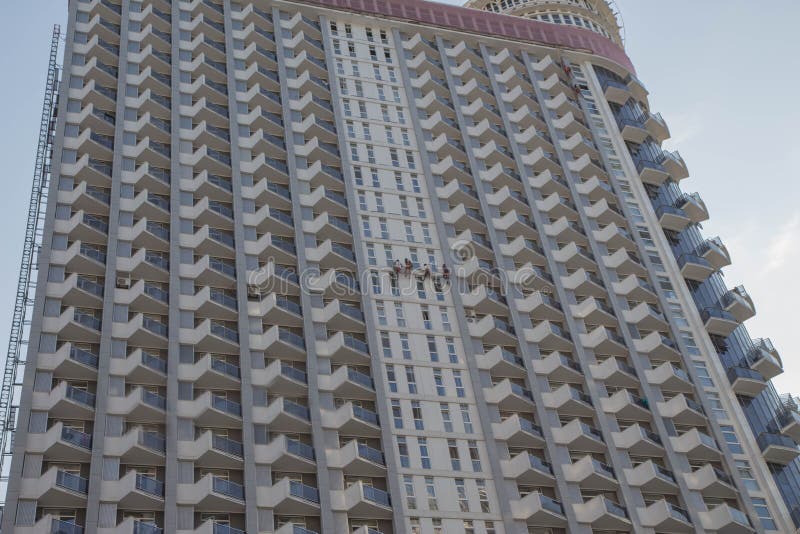 Modern Civil Engineering. High Rise Building Under Construction Stock ...