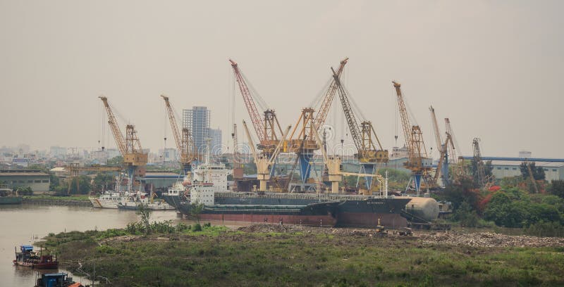 Construction of the New Building Next To a River Editorial Photography ...