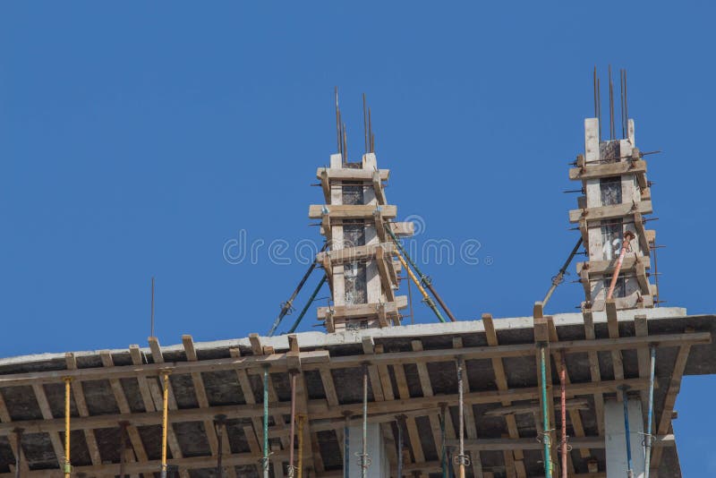 Construction of a New District. High Rise Building Under Construction ...