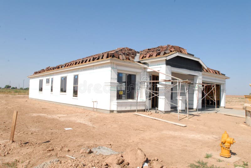 Construction of a New Home Being Built. Editorial Photography - Image ...