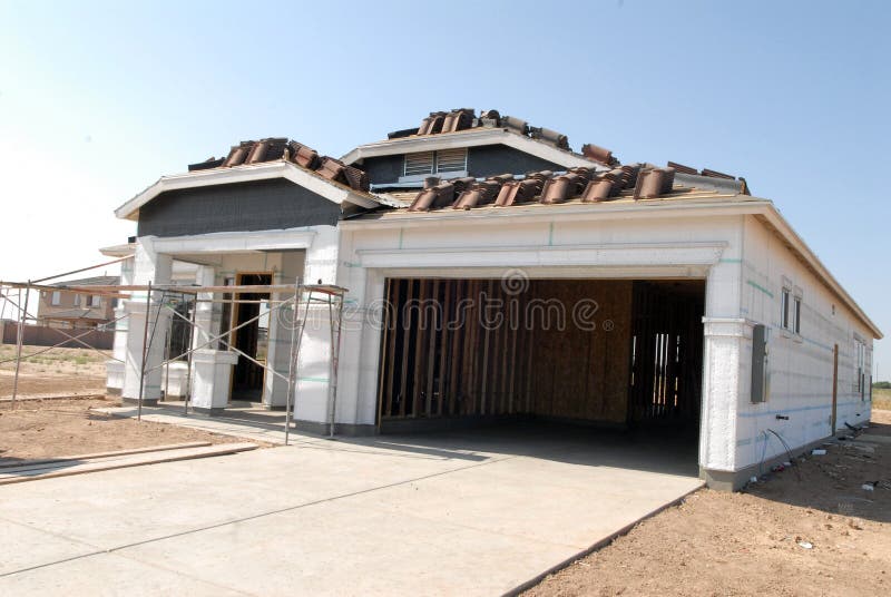 Construction of a New Home Being Built. Editorial Stock Photo - Image ...