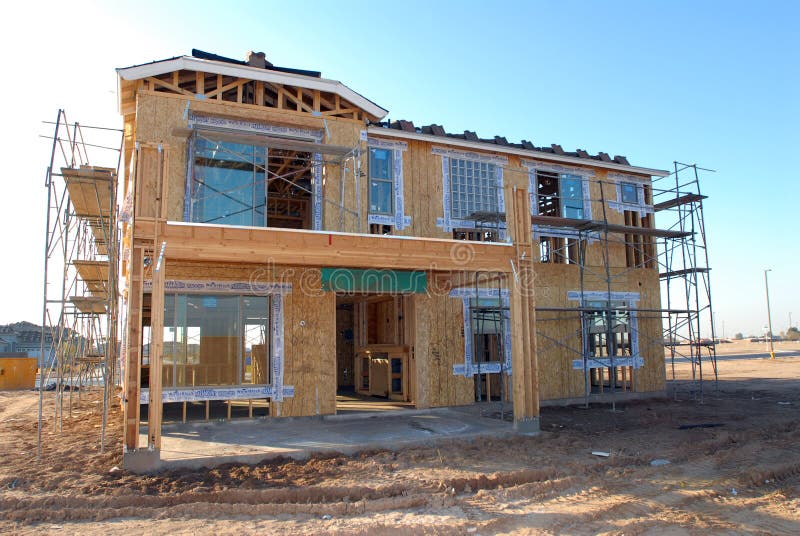 Construction of a New Home Being Built. Editorial Image - Image of home ...