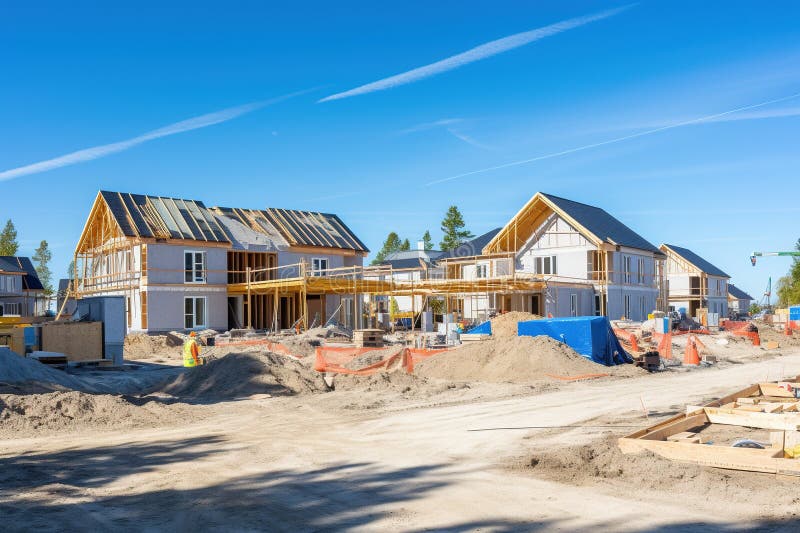 Construction of New Homes in a New Residential Area. Generative AI ...