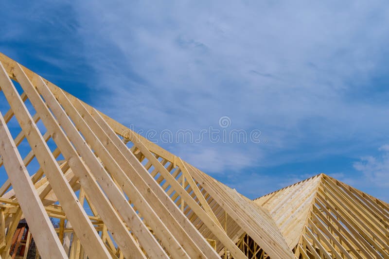 During the Construction of a New House, a Framing Beam is Being ...