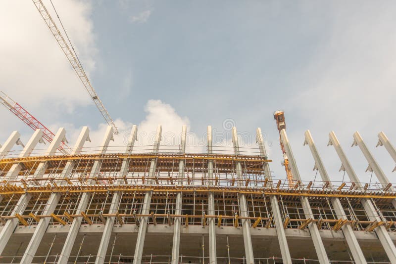 Construction of a New Modern Building. Editorial Image - Image of block ...