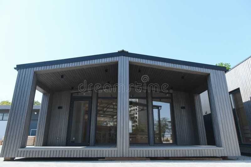 Construction of New and Modern Modular House Stock Image - Image of ...