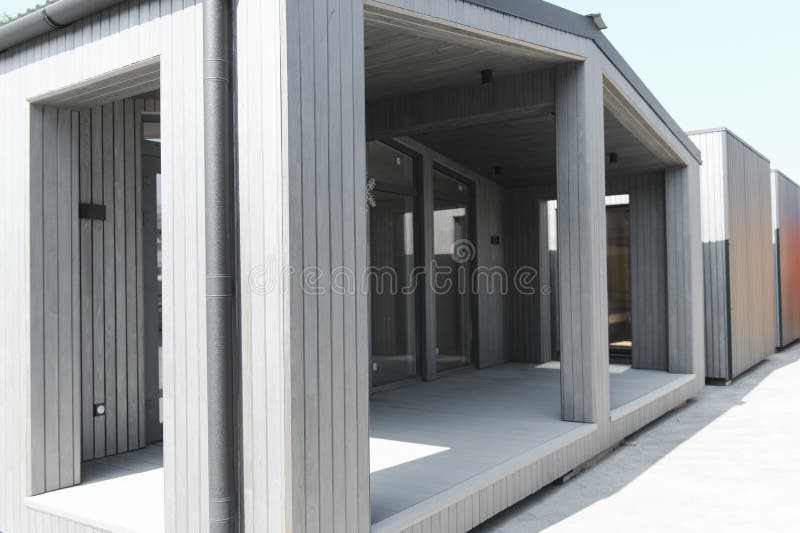 Construction of New and Modern Modular House Stock Photo - Image of ...