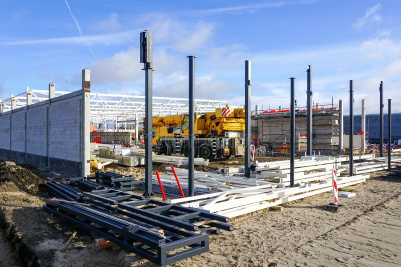 Construction of a New Modern Store Building Using Prefabricated Steel ...