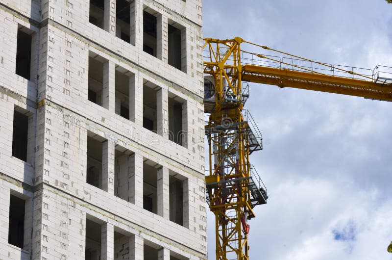 Construction of a New Multi-storey Building Stock Photo - Image of ...