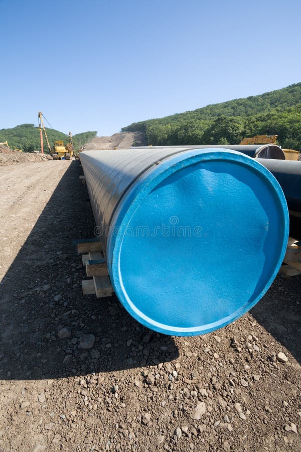 Crude Oil Pipeline Transportation To Refinery Stock Photo - Image of ...