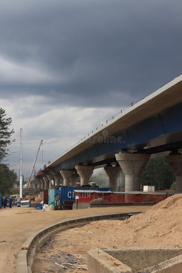 Construction of a New Railway Overpass Editorial Photo - Image of ...